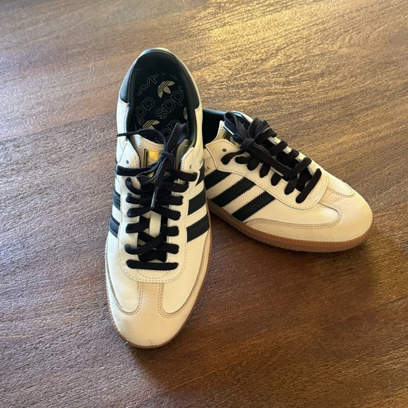 adidas | Shoes | Adidas Shoes Wm 1 Sambas Og Cream And Black Sneakers ...